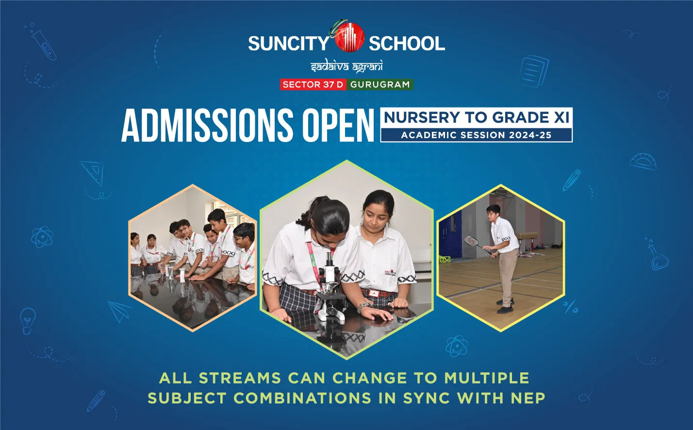 Suncity School 37D | Admissions Open for Grade XI for the Academic Session 2023-24